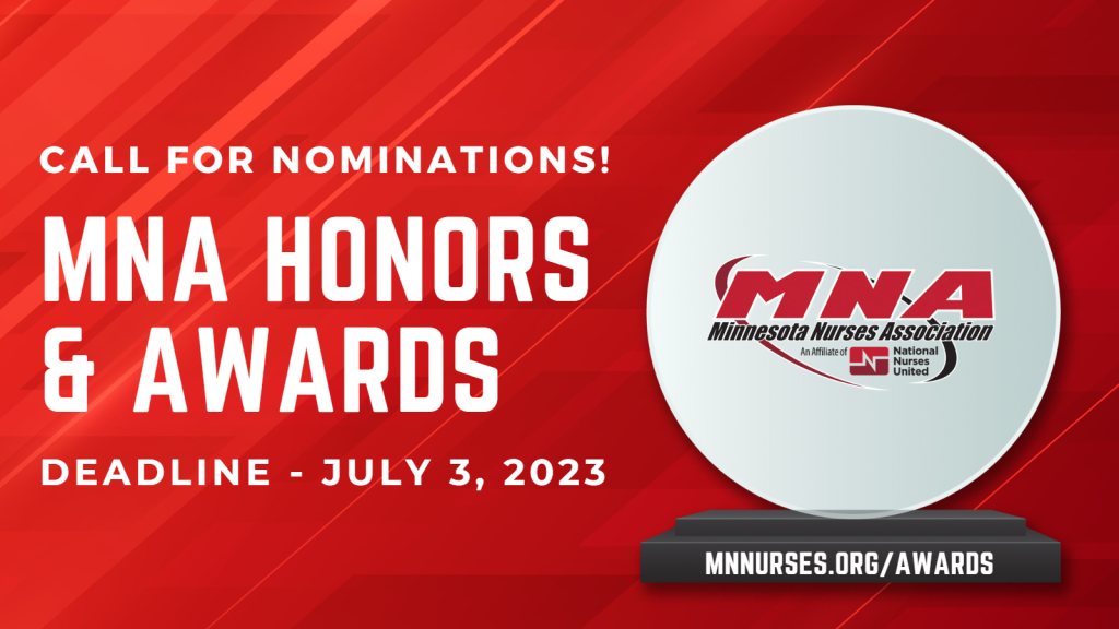 Minnesota Nurses Association Honors & Awards - Minnesota Nurses Association