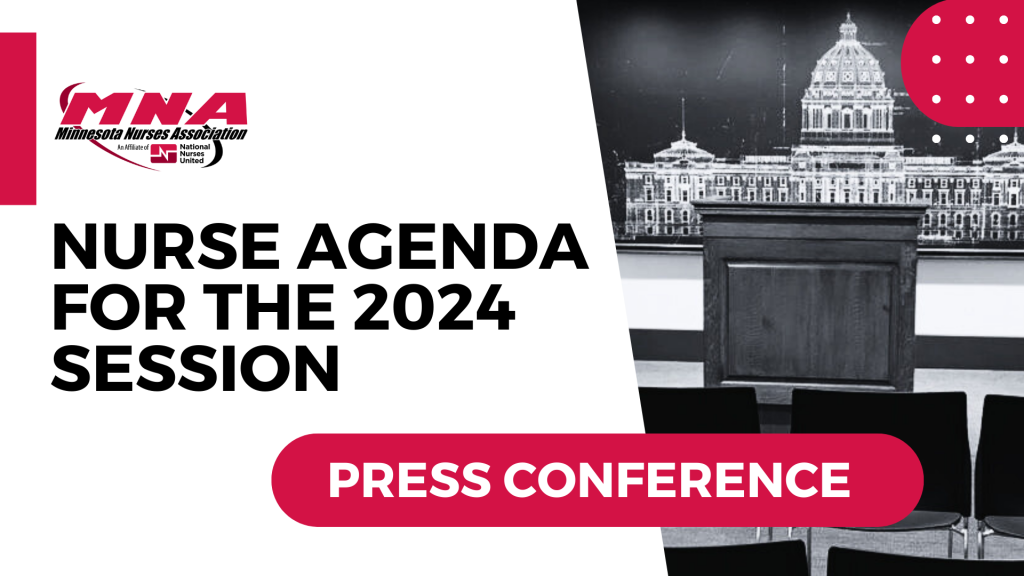 Nurses to announce agenda for 2024 session with labor, legislator ...